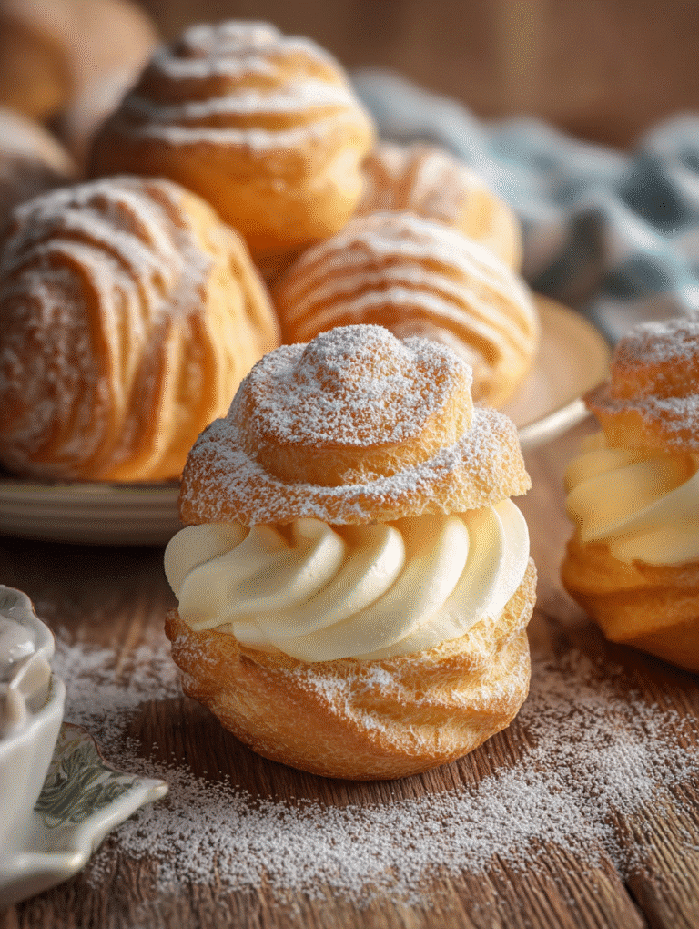 Golden Vanilla Cream Puffs: A Delightful Recipe to Try!