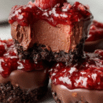 Dark Chocolate Raspberry Cheesecake Bites: Irresistible Treats!