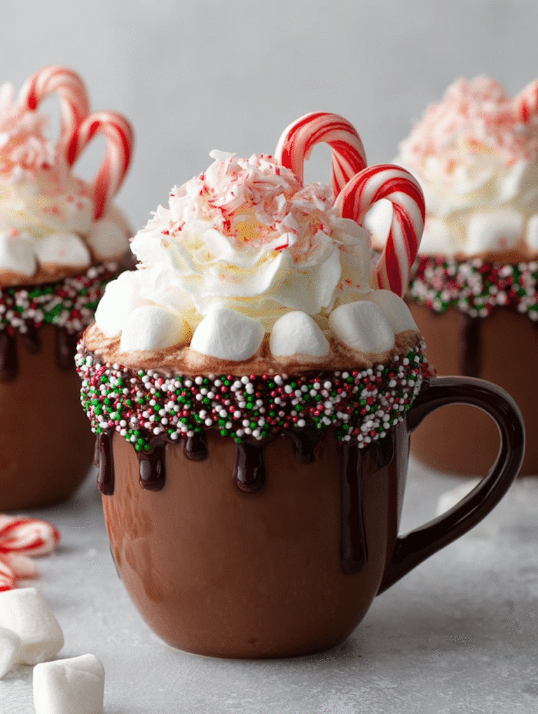 Peppermint Holiday Hot Cocoa Cups: A Festive Delight!