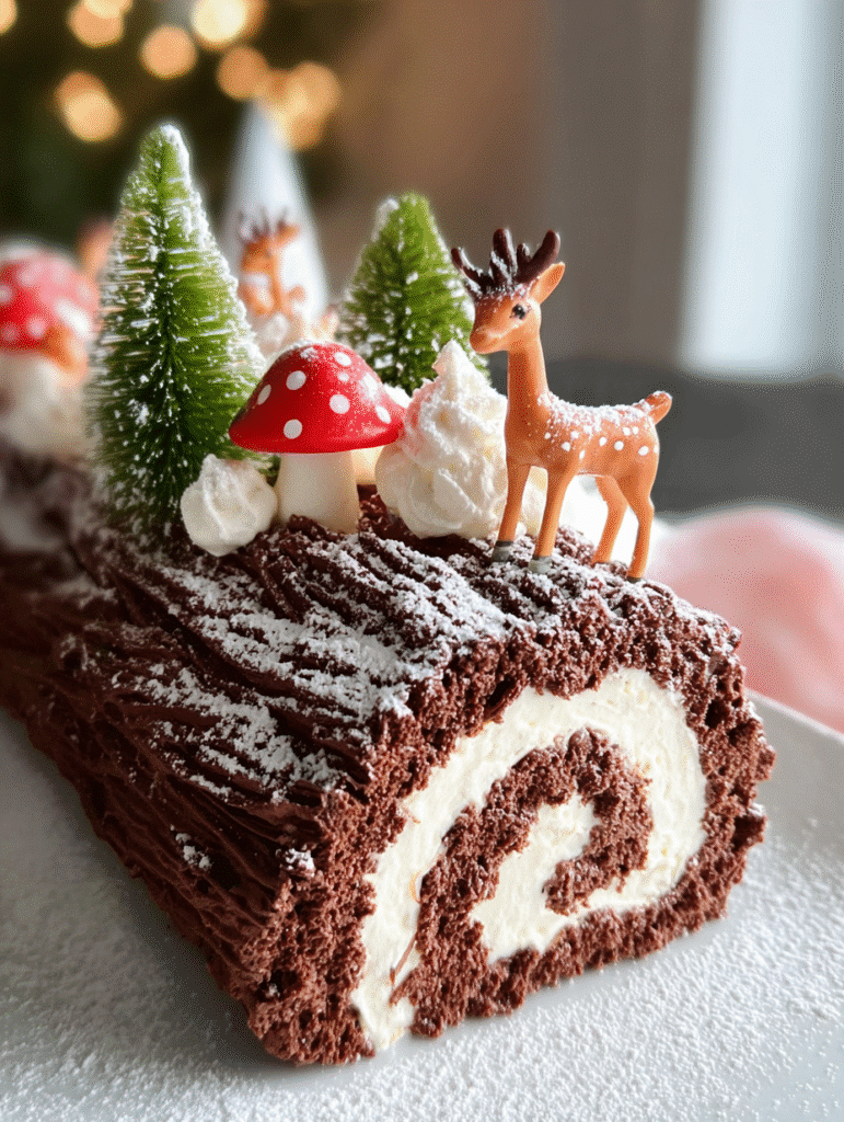 WOODLAND CHOCOLATE YULE LOG: Create Your Festive Dessert!
